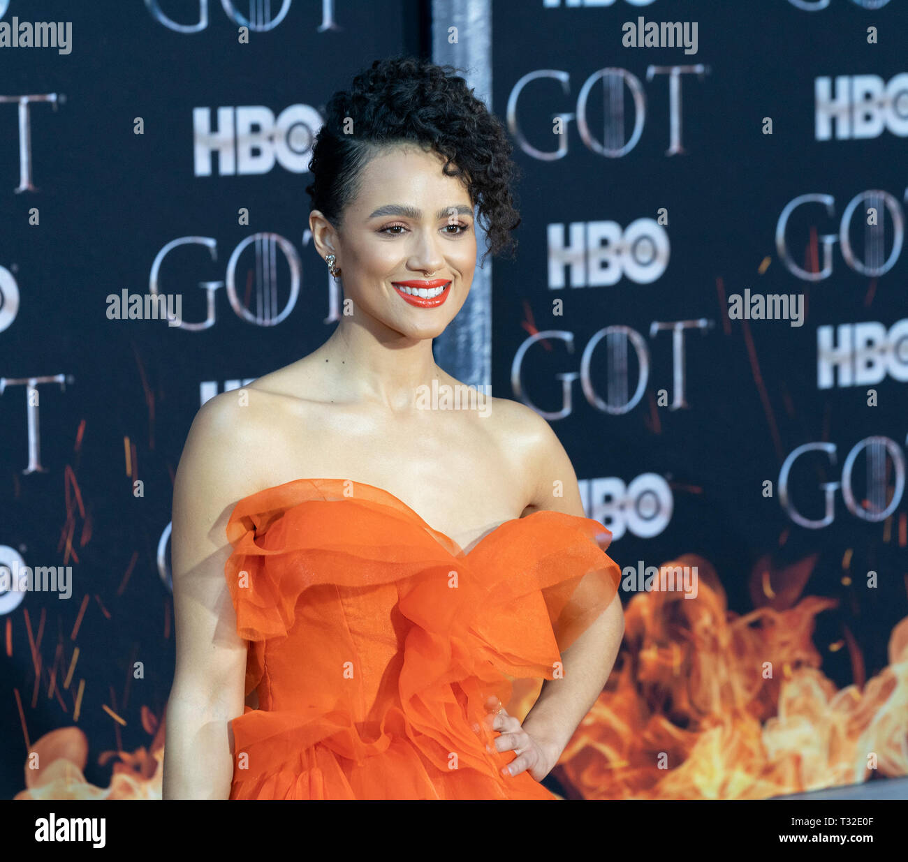 NEW YORK, NY APRIL 03: Nathalie Emmanuel attends HBO 'Game of Thrones ...