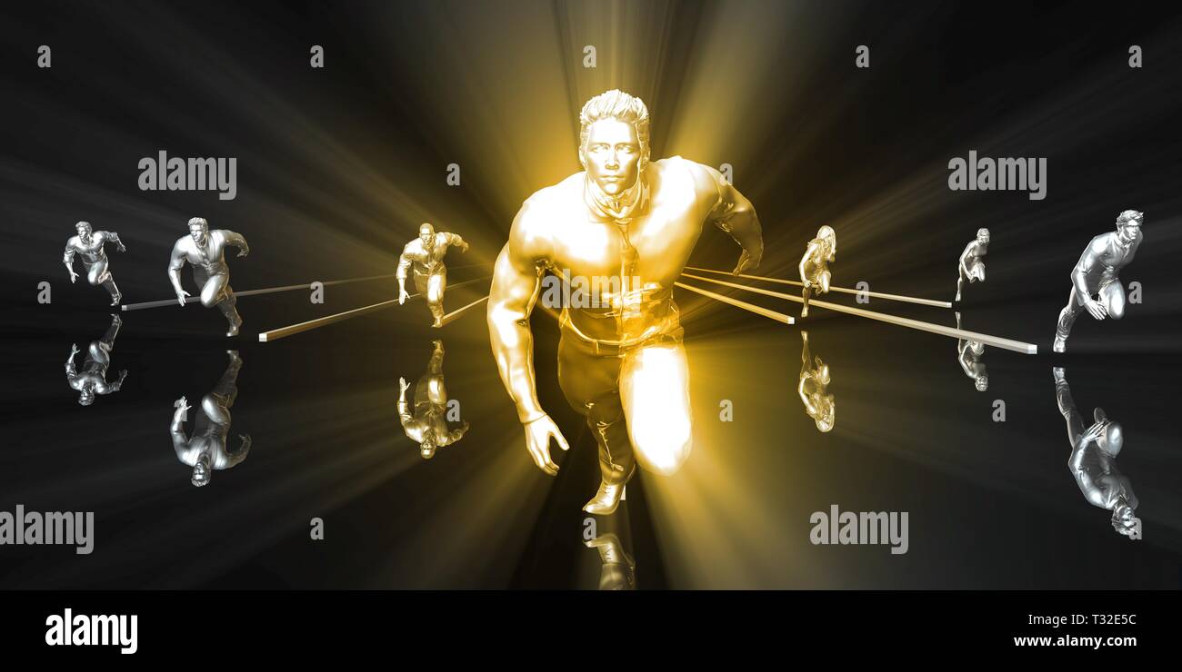 Overcoming the competition hi-res stock photography and images - Alamy
