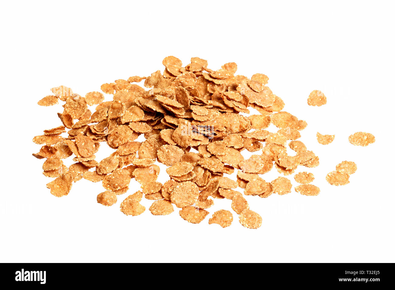 Cornflakes isolated on white background. Close up Stock Photo - Alamy