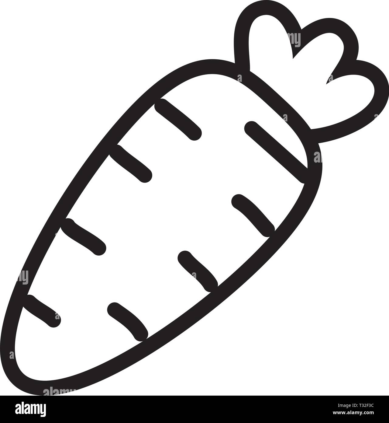 vegetable carrot cartoon vector illustration graphic design Stock ...
