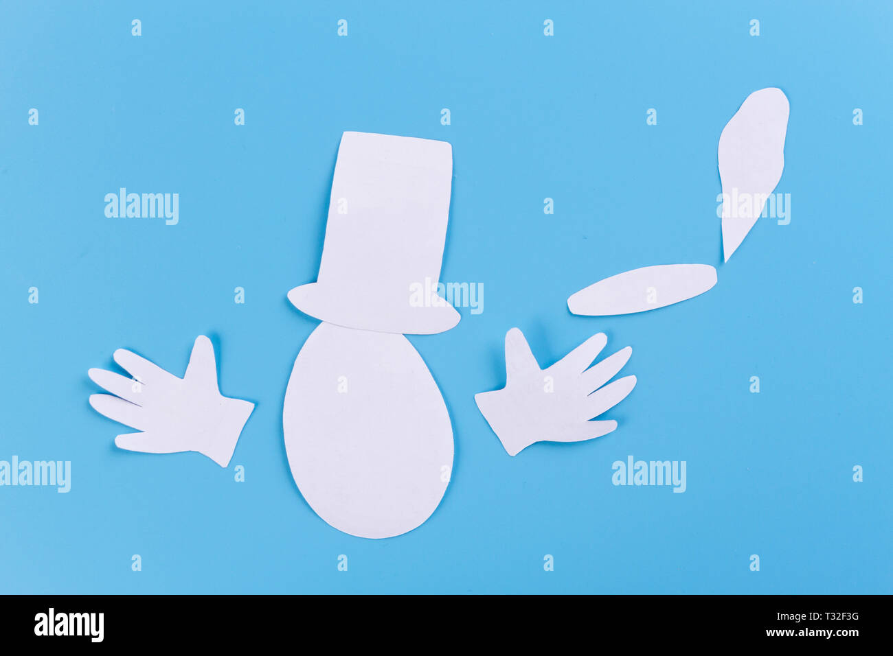 paper egg character in cylinder with cigar Stock Photo - Alamy