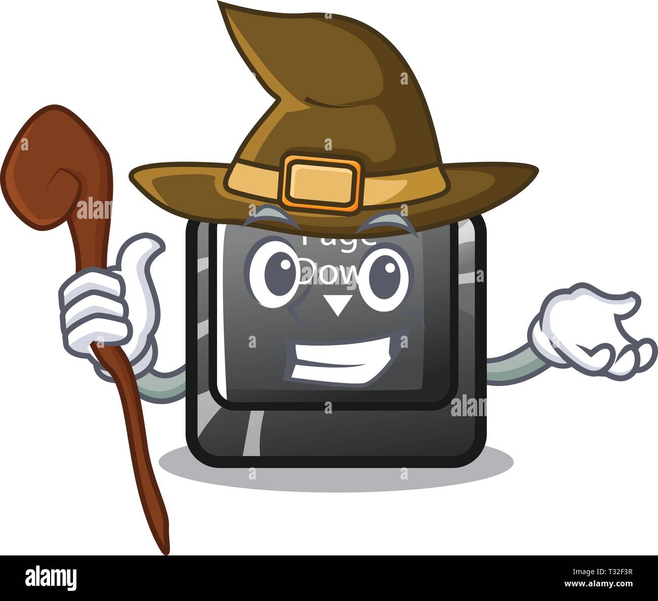 Witch button in keyboard hi-res stock photography and images - Alamy
