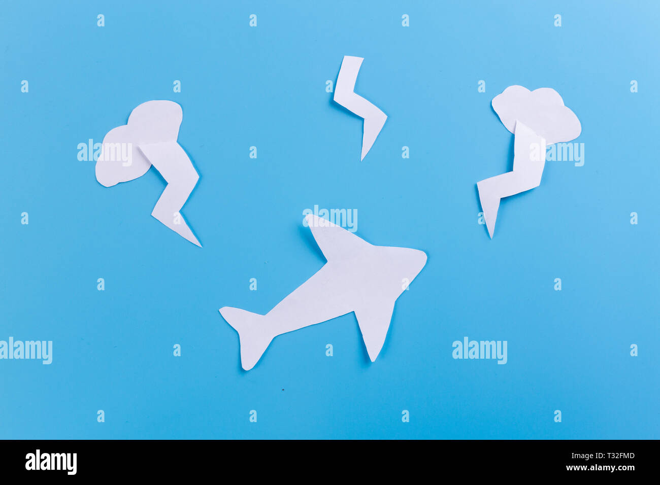 Airplane crash in storm lightning hi-res stock photography and images ...