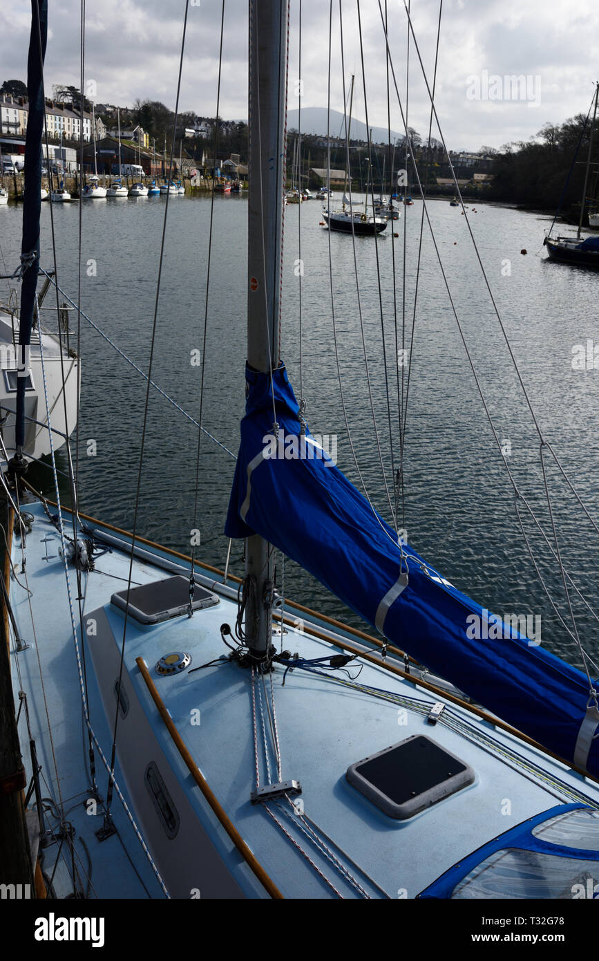 Mainsail boom cover hi-res stock photography and images - Alamy