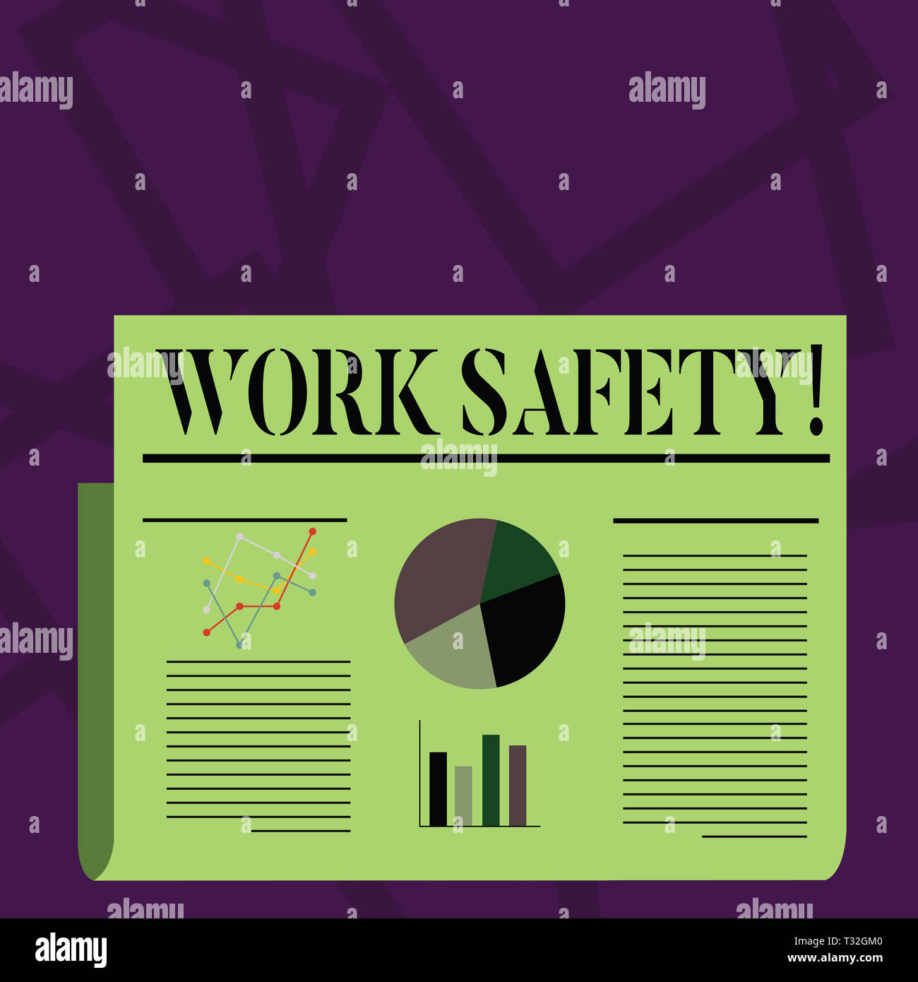 Writing note showing Work Safety. Business concept for policies and ...