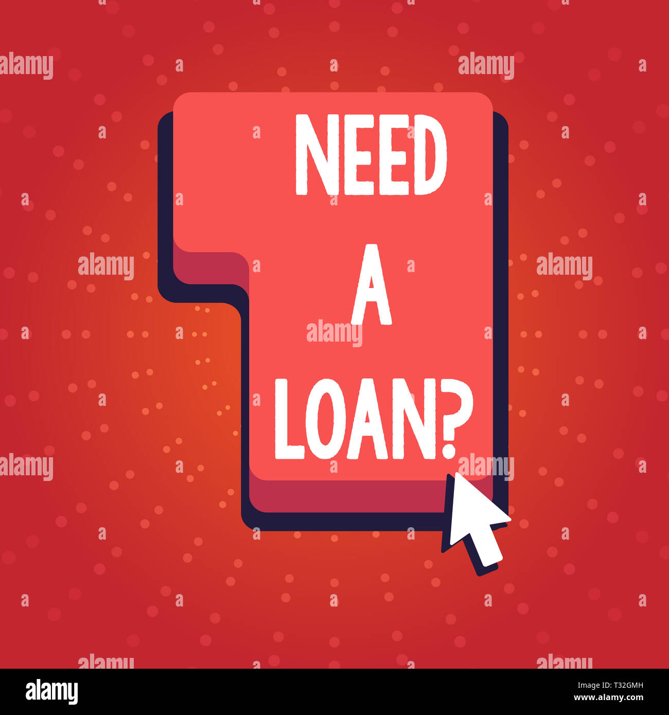 Text sign showing Need A Loan Question. Business photo showcasing ...