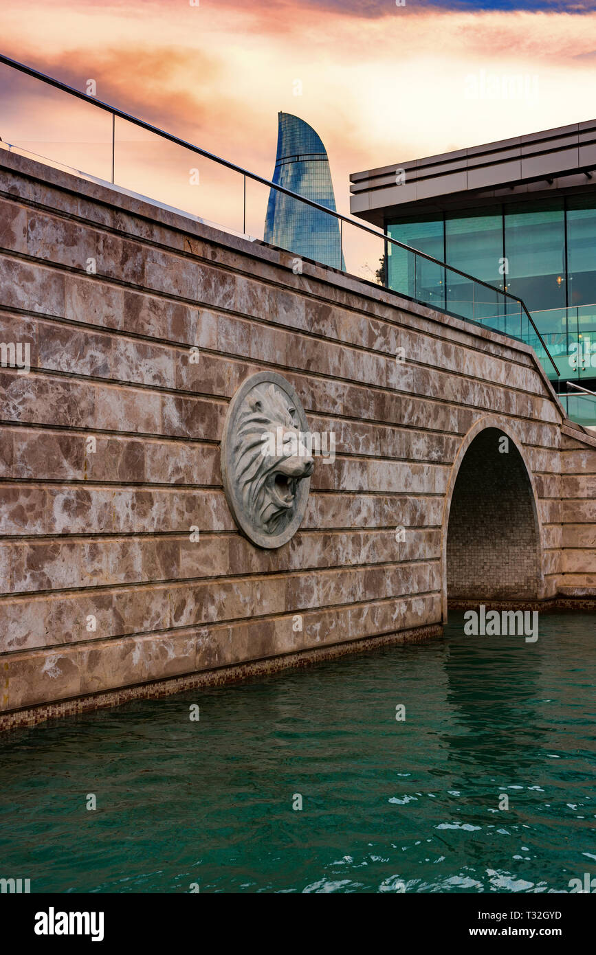 Water channels in National Seaside Park Stock Photo - Alamy