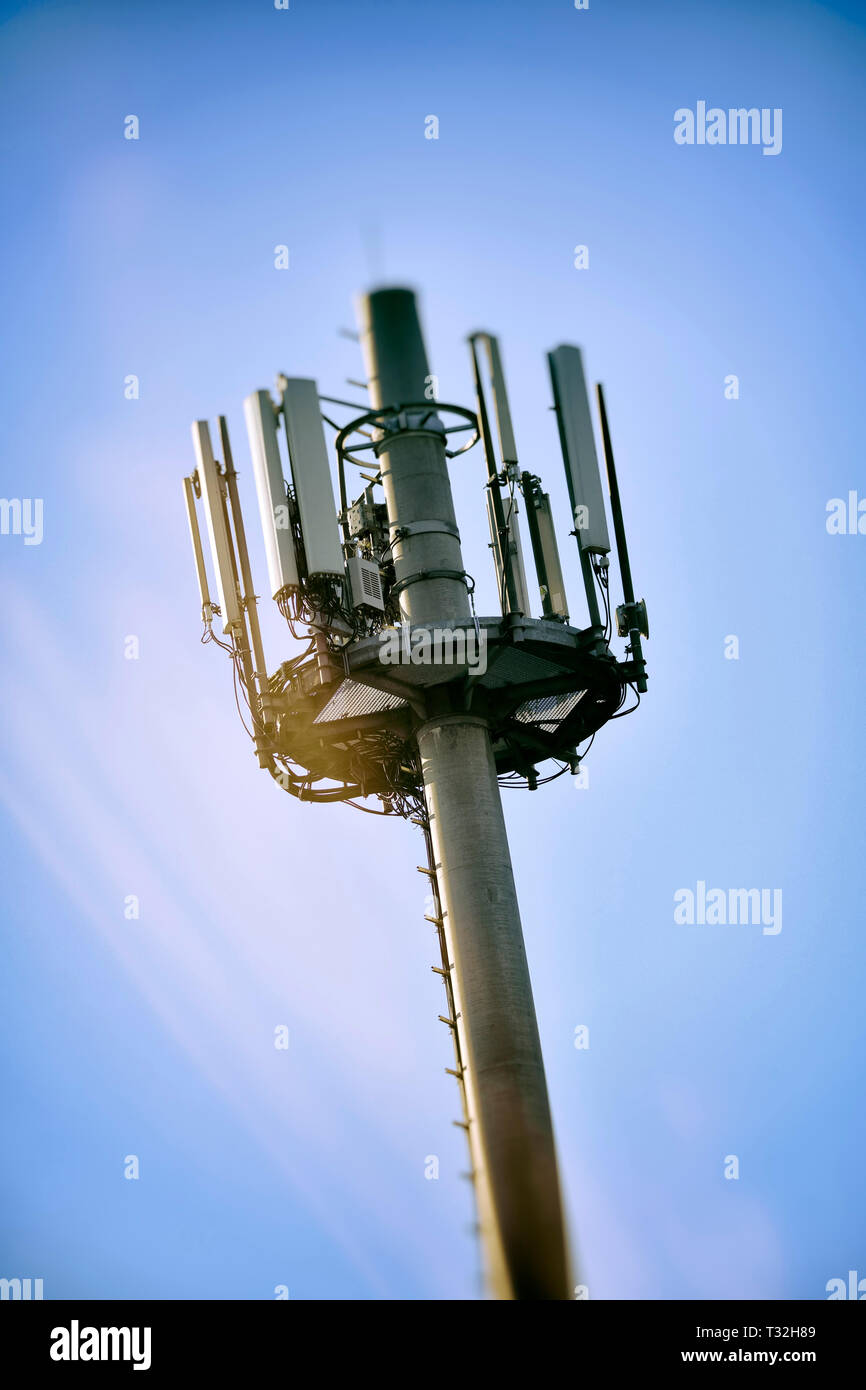 Mast in Hamburg, Germany, Sendemast in Hamburg, Deutschland Stock Photo ...