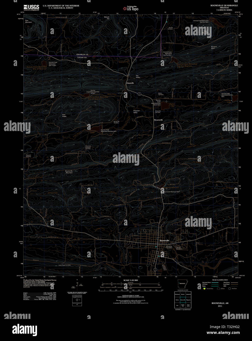 Map of booneville hi-res stock photography and images - Alamy