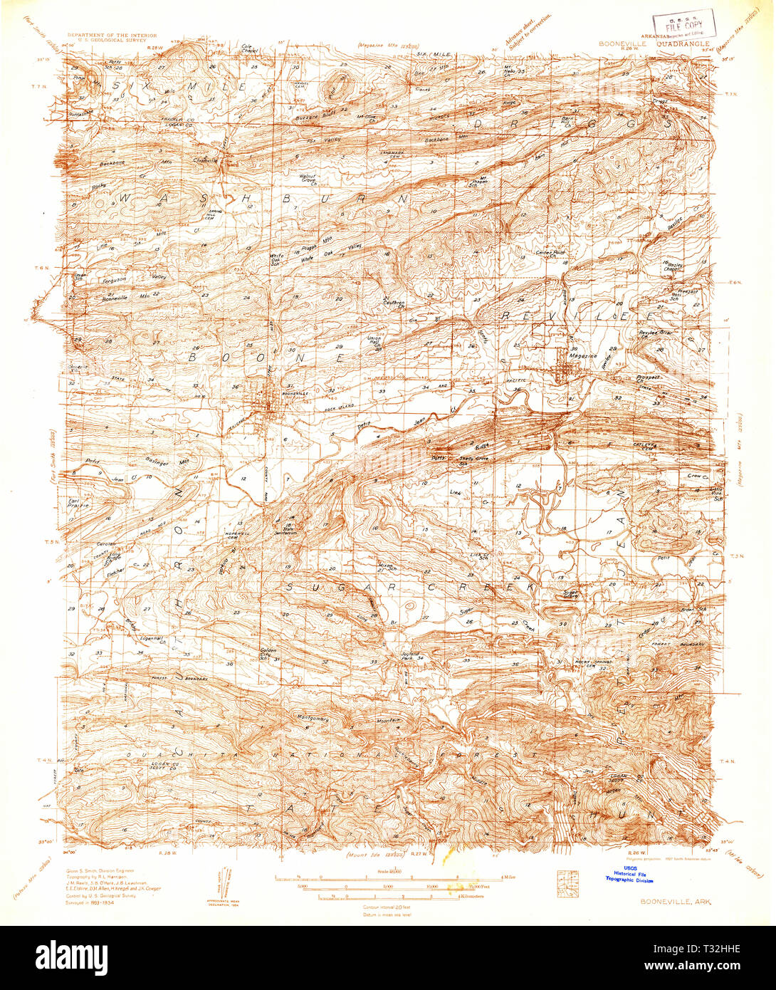 Map of booneville hi-res stock photography and images - Alamy