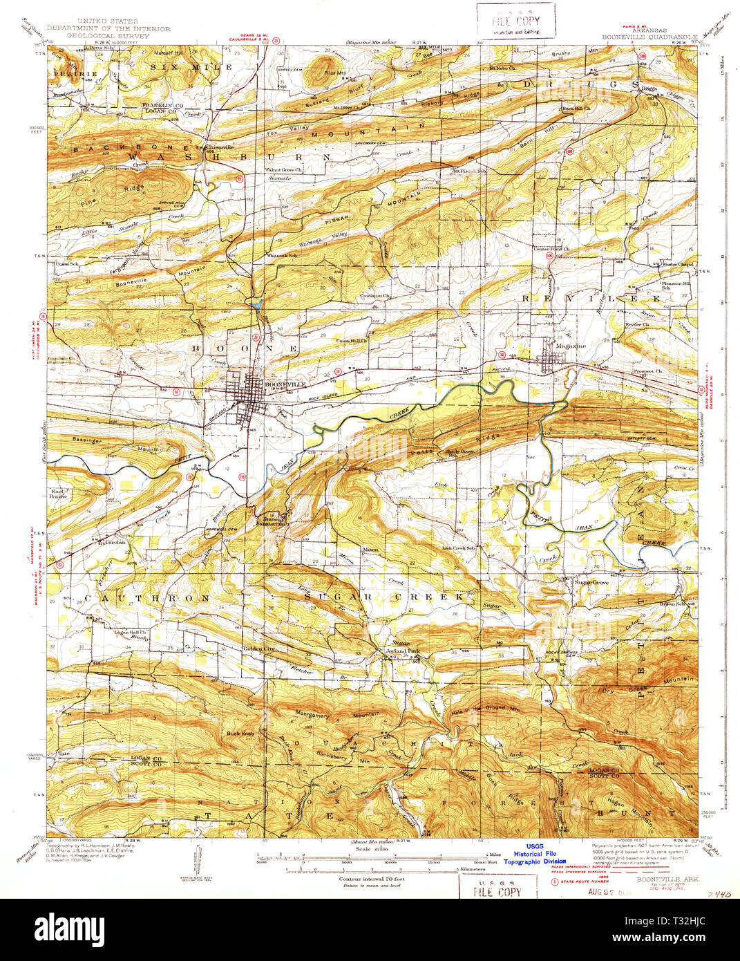 Map of booneville hi-res stock photography and images - Alamy