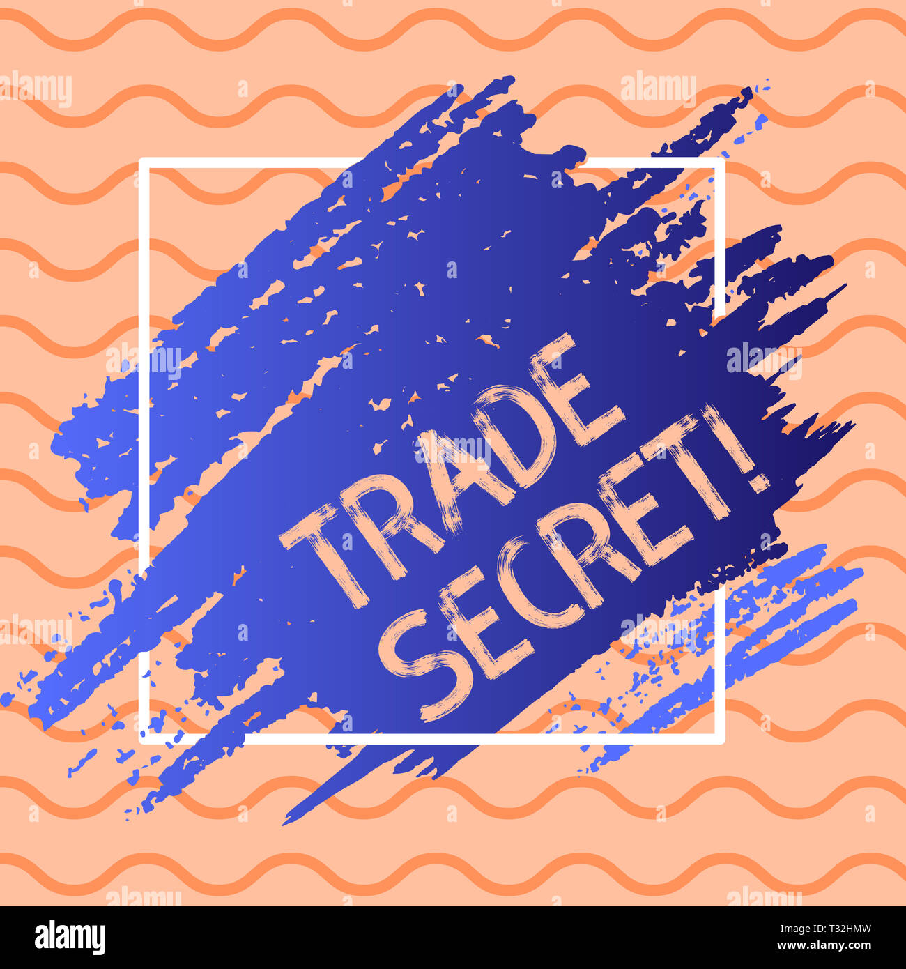 Writing note showing Trade Secret. Business concept for device or ...