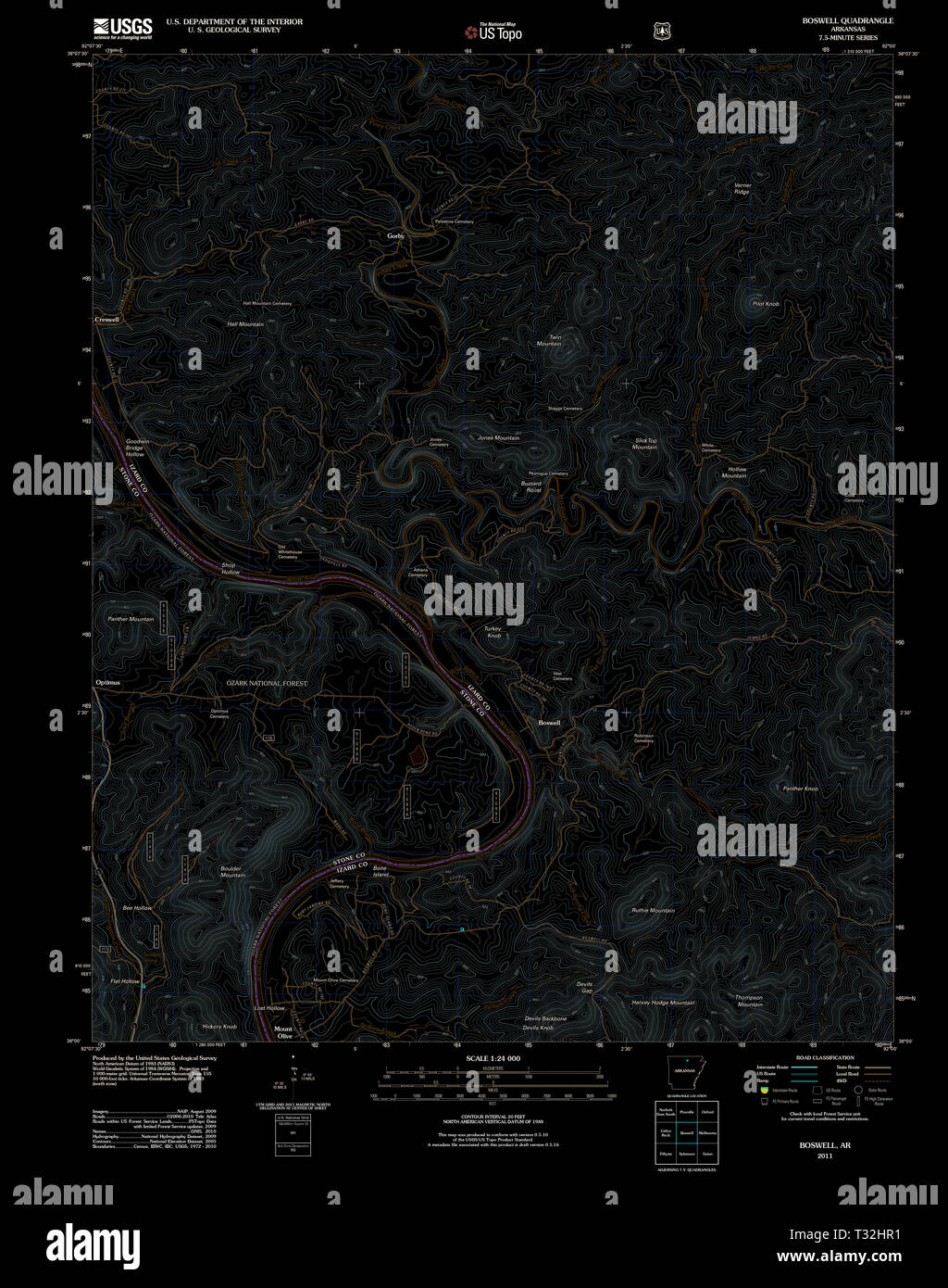 Boswell map hi-res stock photography and images - Alamy