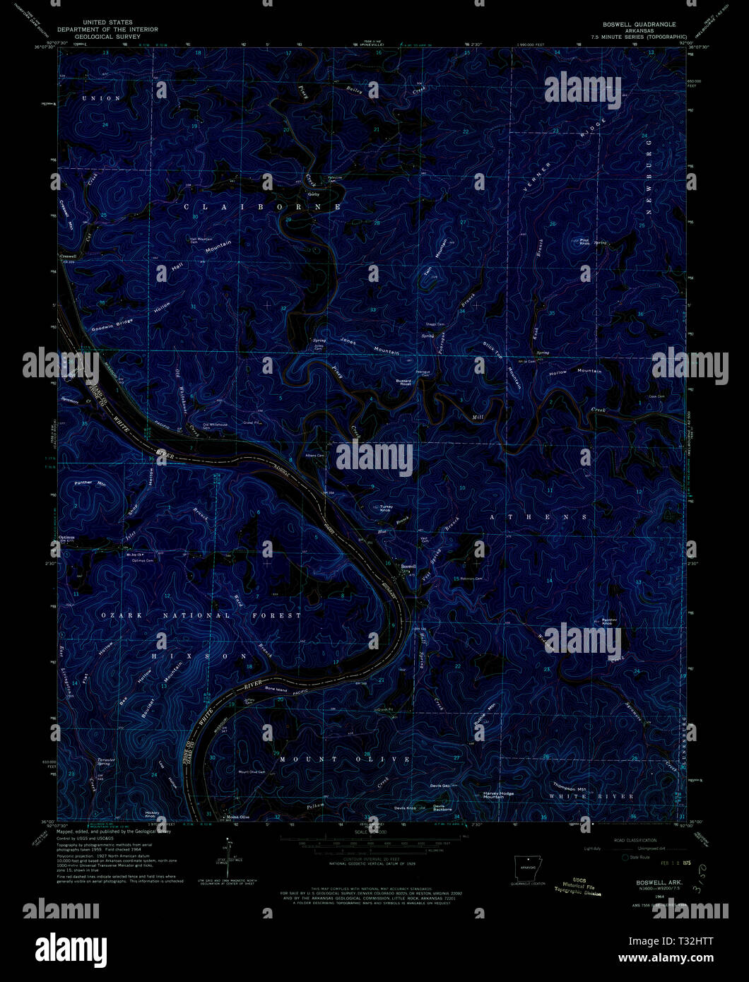 Map of boswell hi-res stock photography and images - Alamy