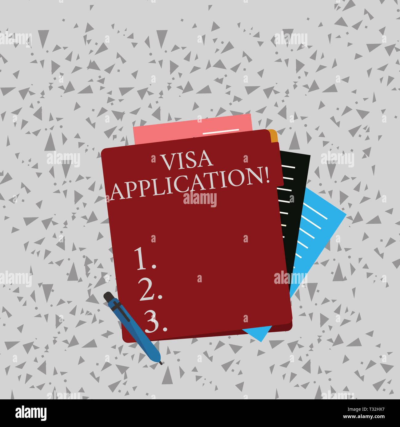 Word writing text Visa Application. Business photo showcasing ...