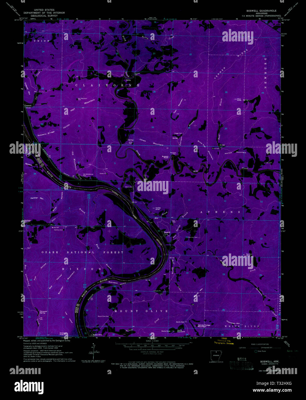 Boswell map hi-res stock photography and images - Alamy