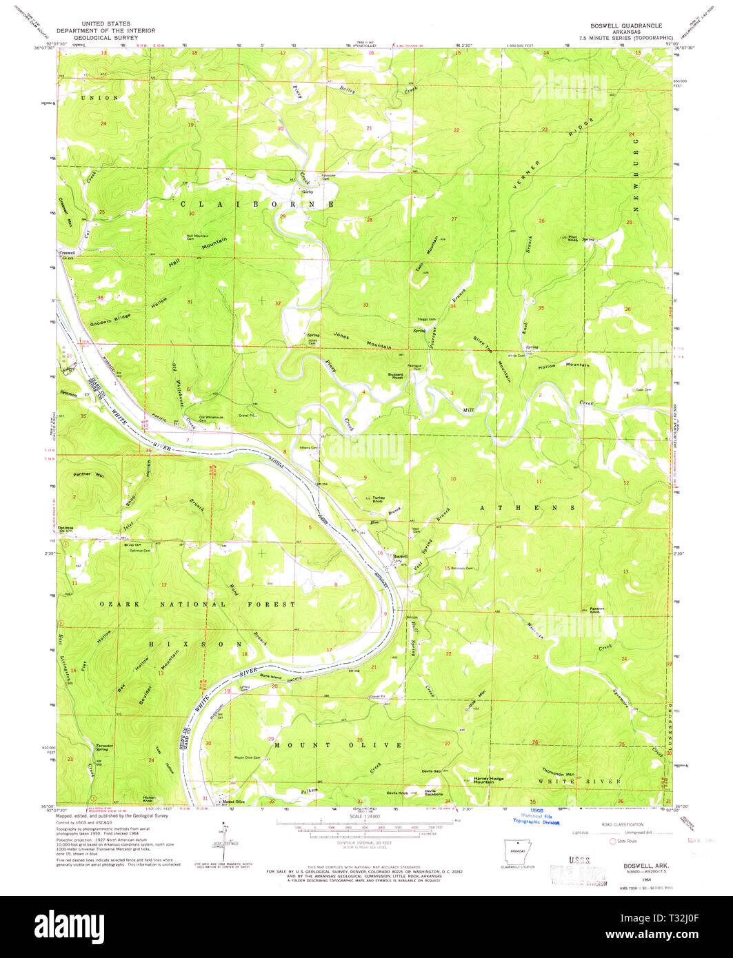 Map of boswell hi-res stock photography and images - Alamy