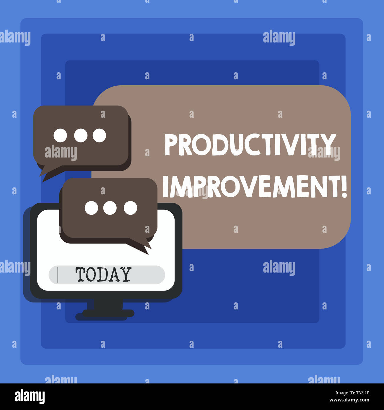 Handwriting text writing Productivity Improvement. Conceptual photo ...