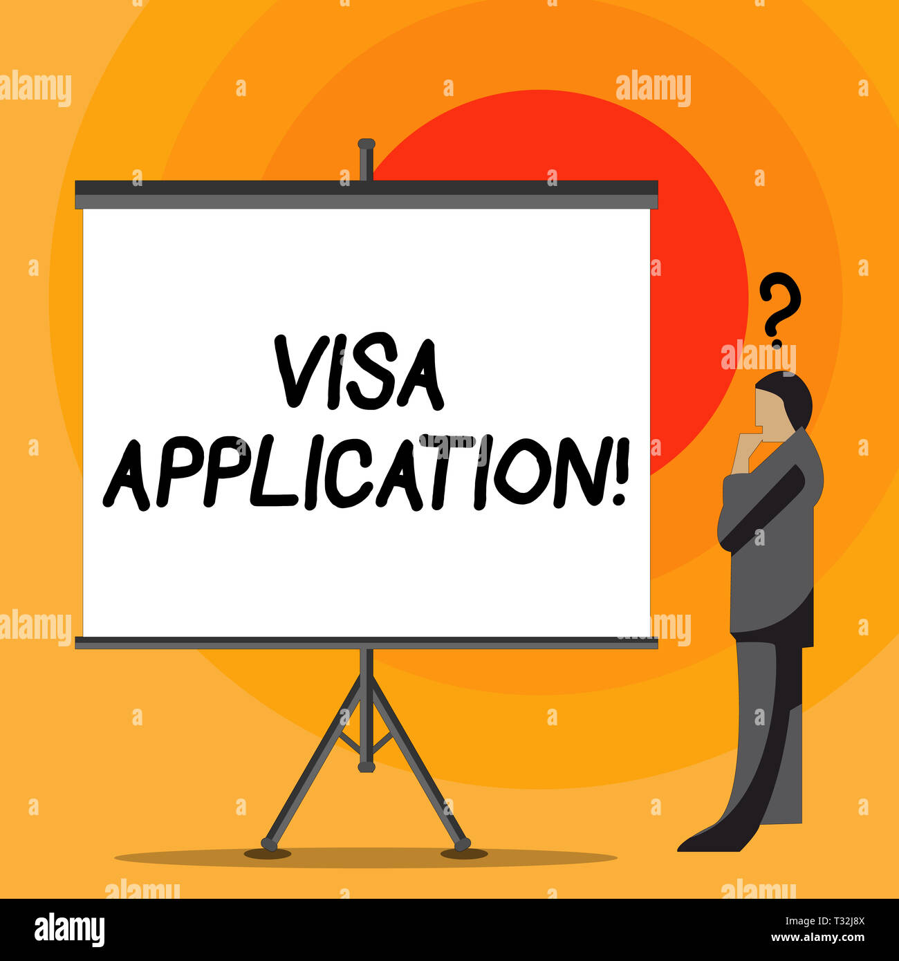 Writing note showing Visa Application. Business concept for conditional ...