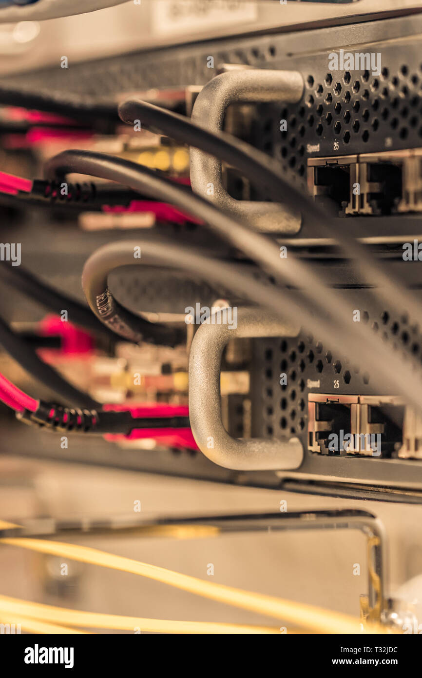 Network server room routers hi-res stock photography and images - Alamy