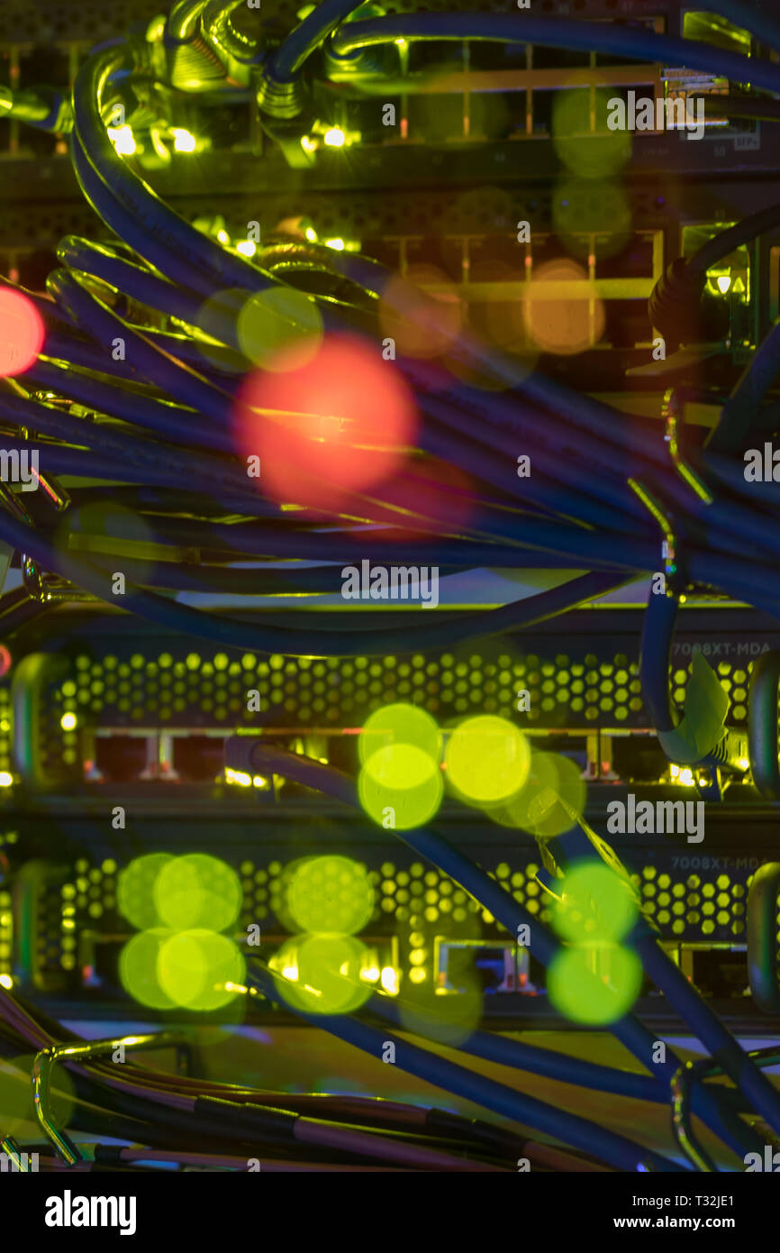 Network server room routers hi-res stock photography and images - Alamy