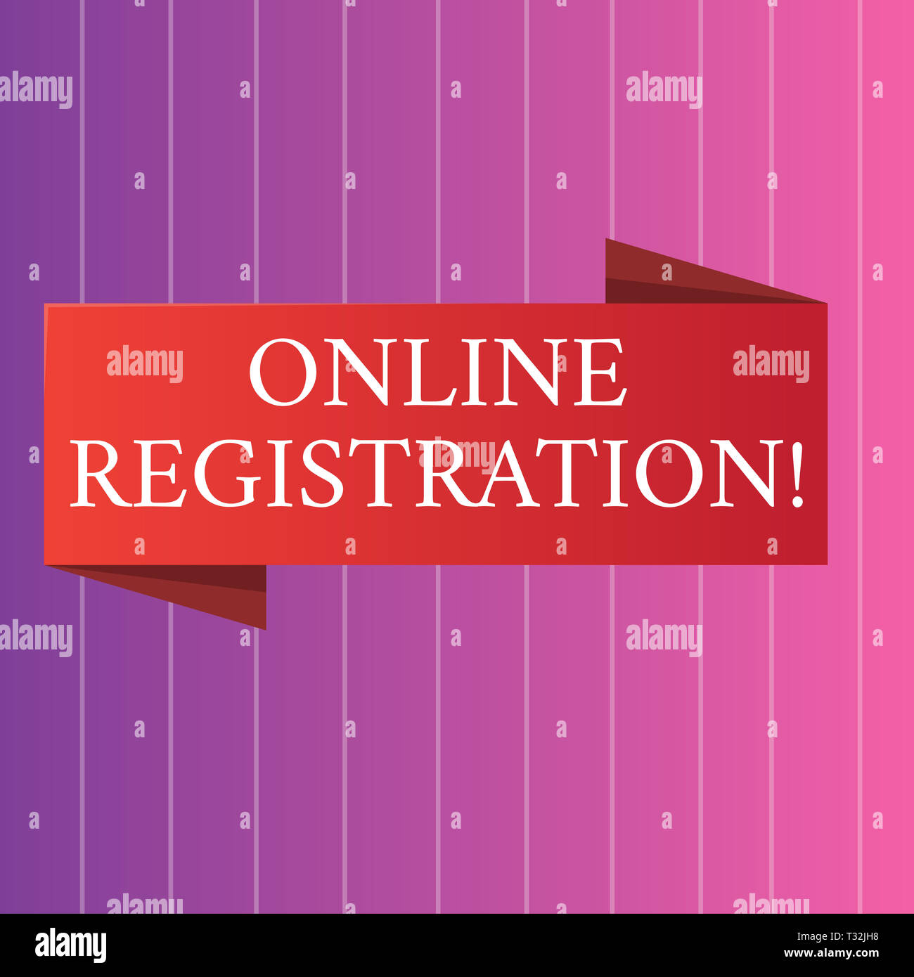Word writing text Online Registration. Business photo showcasing System ...