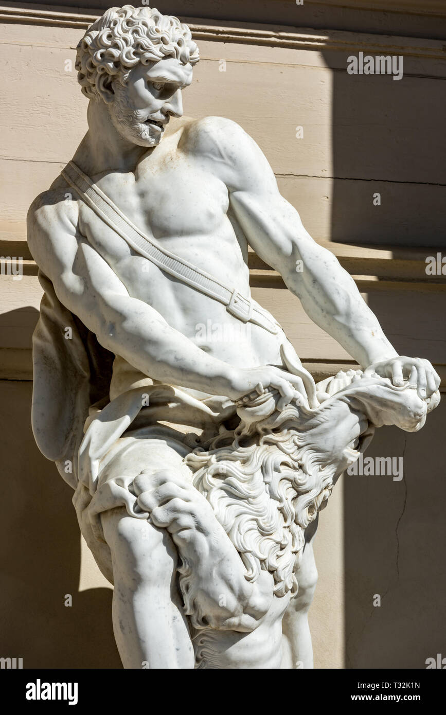Giovanni Baratta's statue of Hercules at the neoclassical Hercules ...
