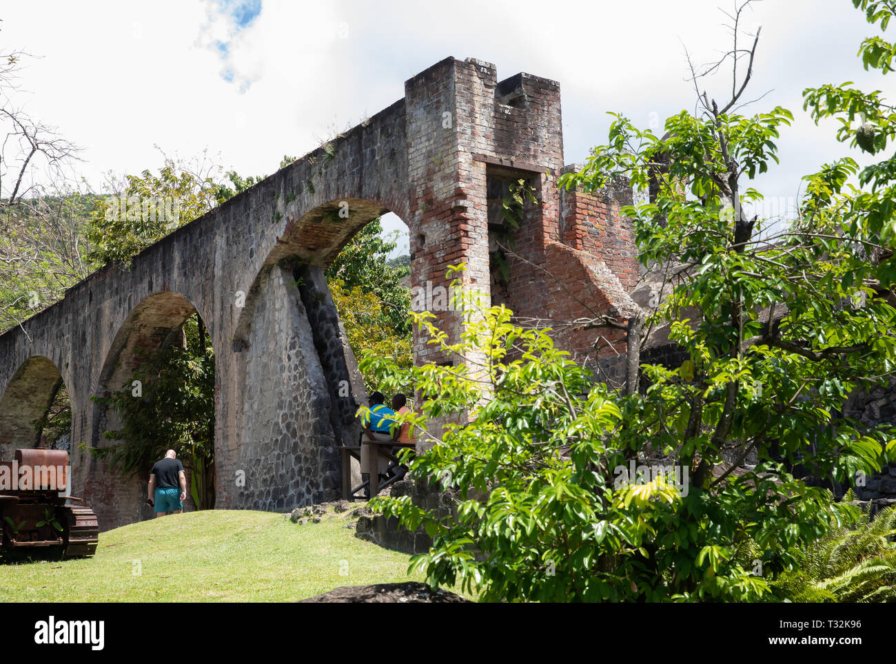 Wingfield Estate Sugar Plantation Ruins in St Kitts, a Caribbean Island ...