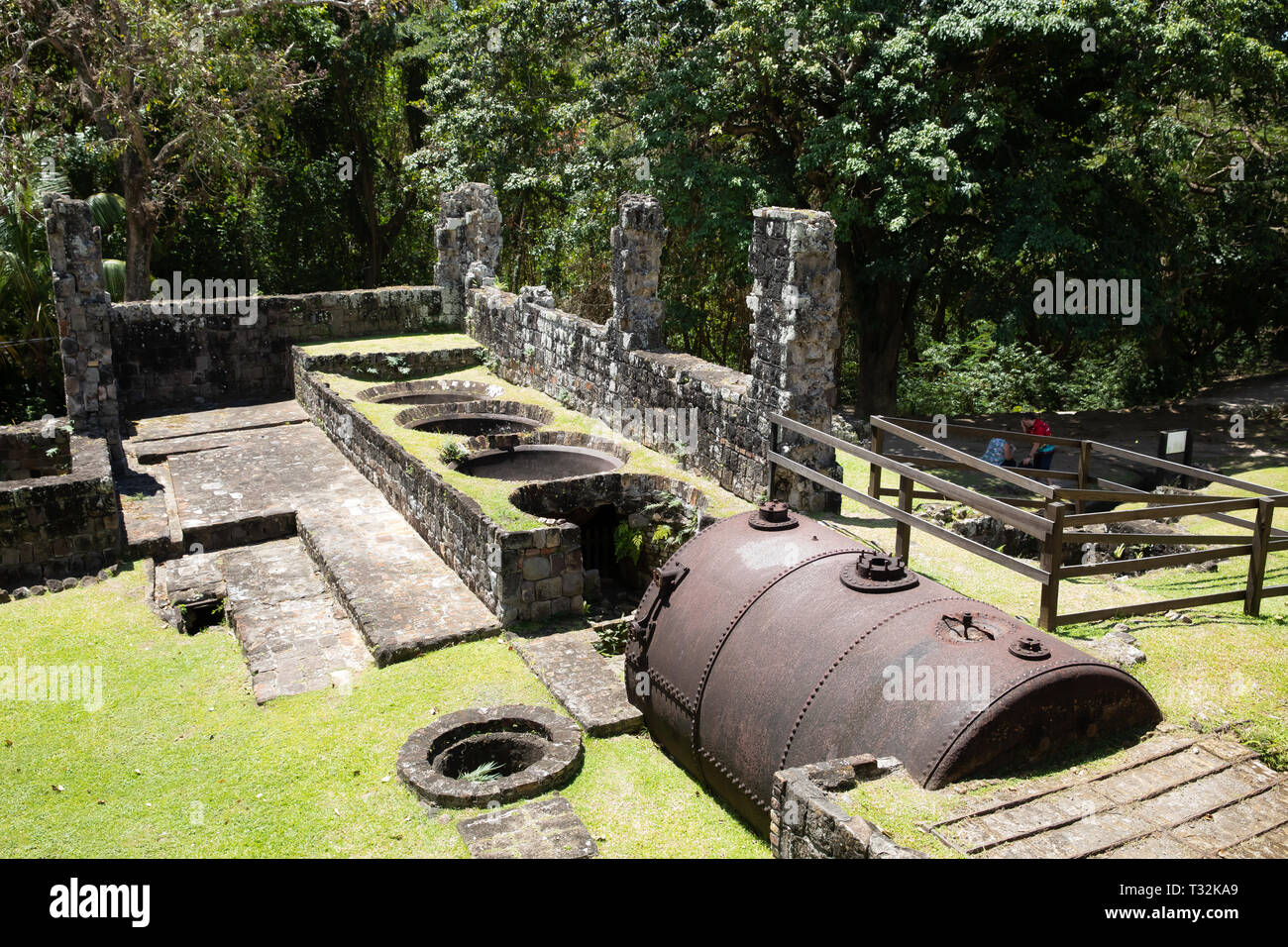 Wingfield Estate Sugar Plantation Ruins in St Kitts, a Caribbean Island ...