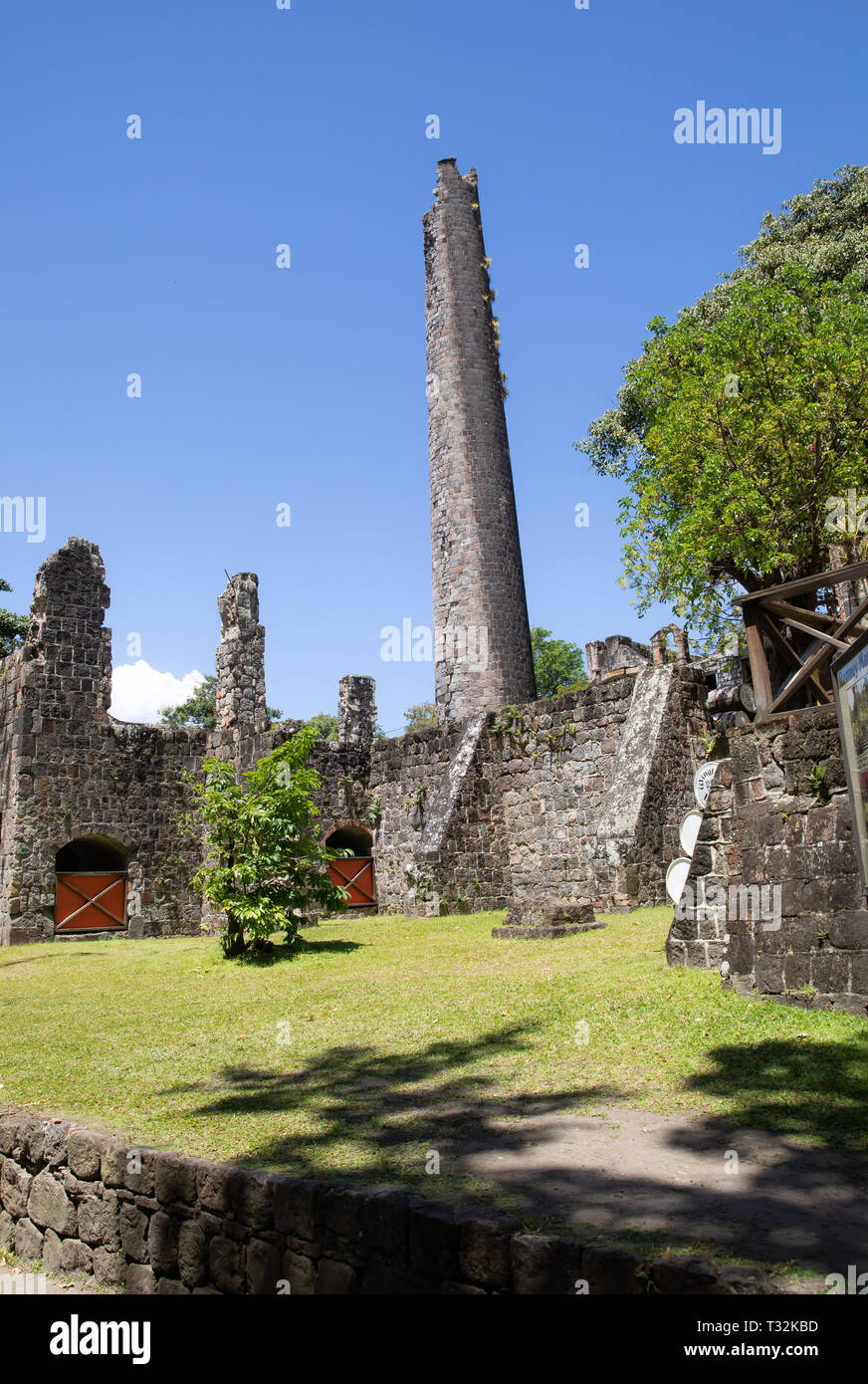 Wingfield Estate Sugar Plantation Ruins in St Kitts, a Caribbean Island ...