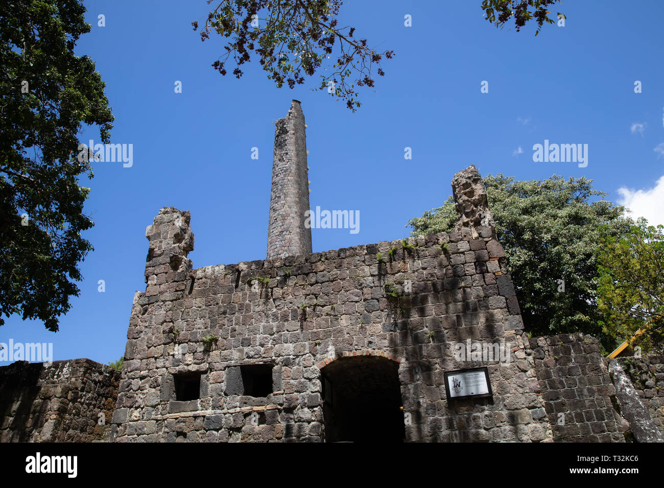 Wingfield Estate Sugar Plantation Ruins in St Kitts, a Caribbean Island ...