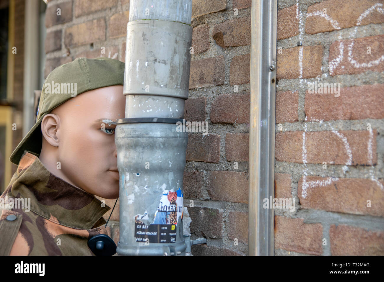 Dummy Outside On The Street At Amsterdam The Netherlands 2019 Stock ...