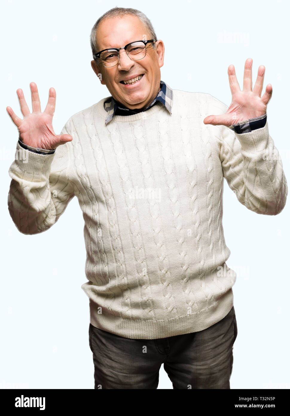 Screaming old man crazy face hi-res stock photography and images - Alamy