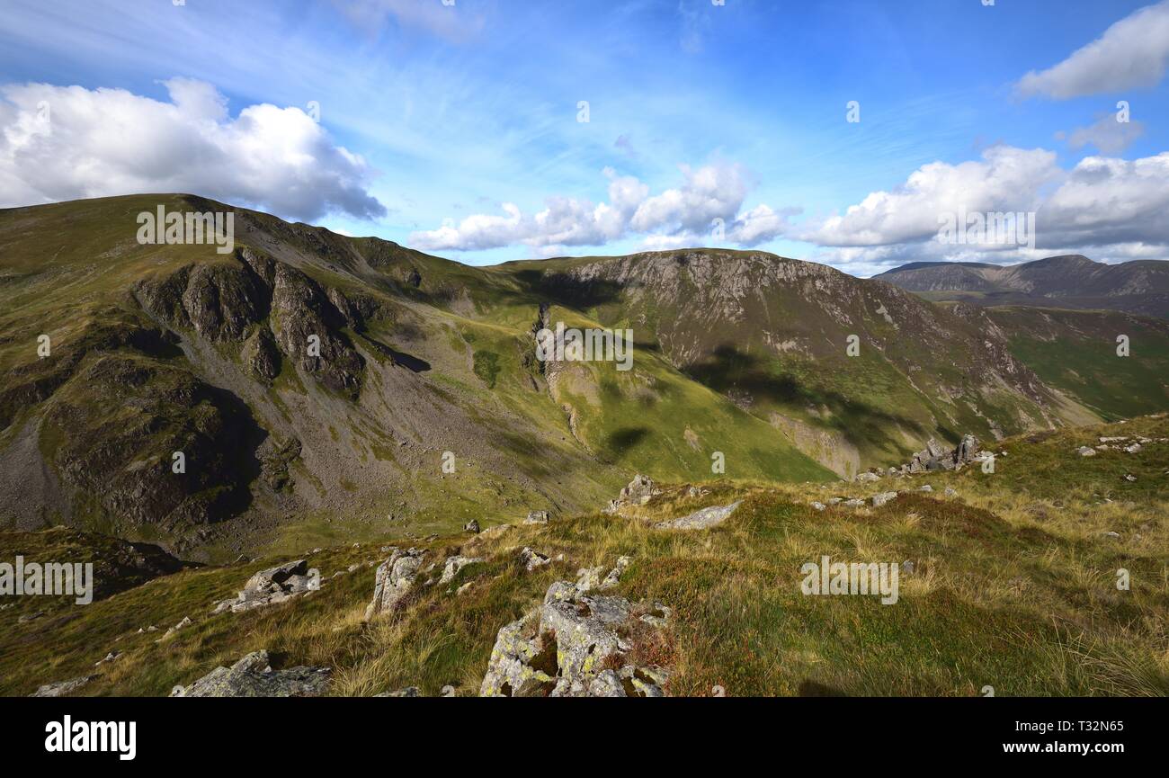 Dale Head and Hidscarth from High Spy Stock Photo - Alamy
