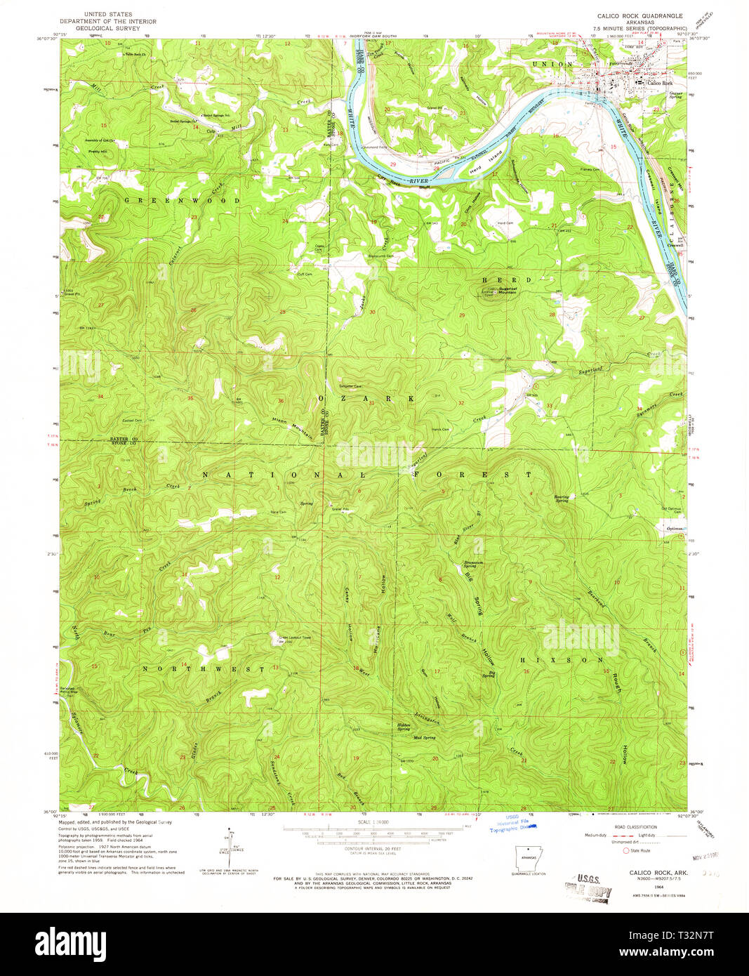 Calico rock arkansas Cut Out Stock Images & Pictures - Alamy