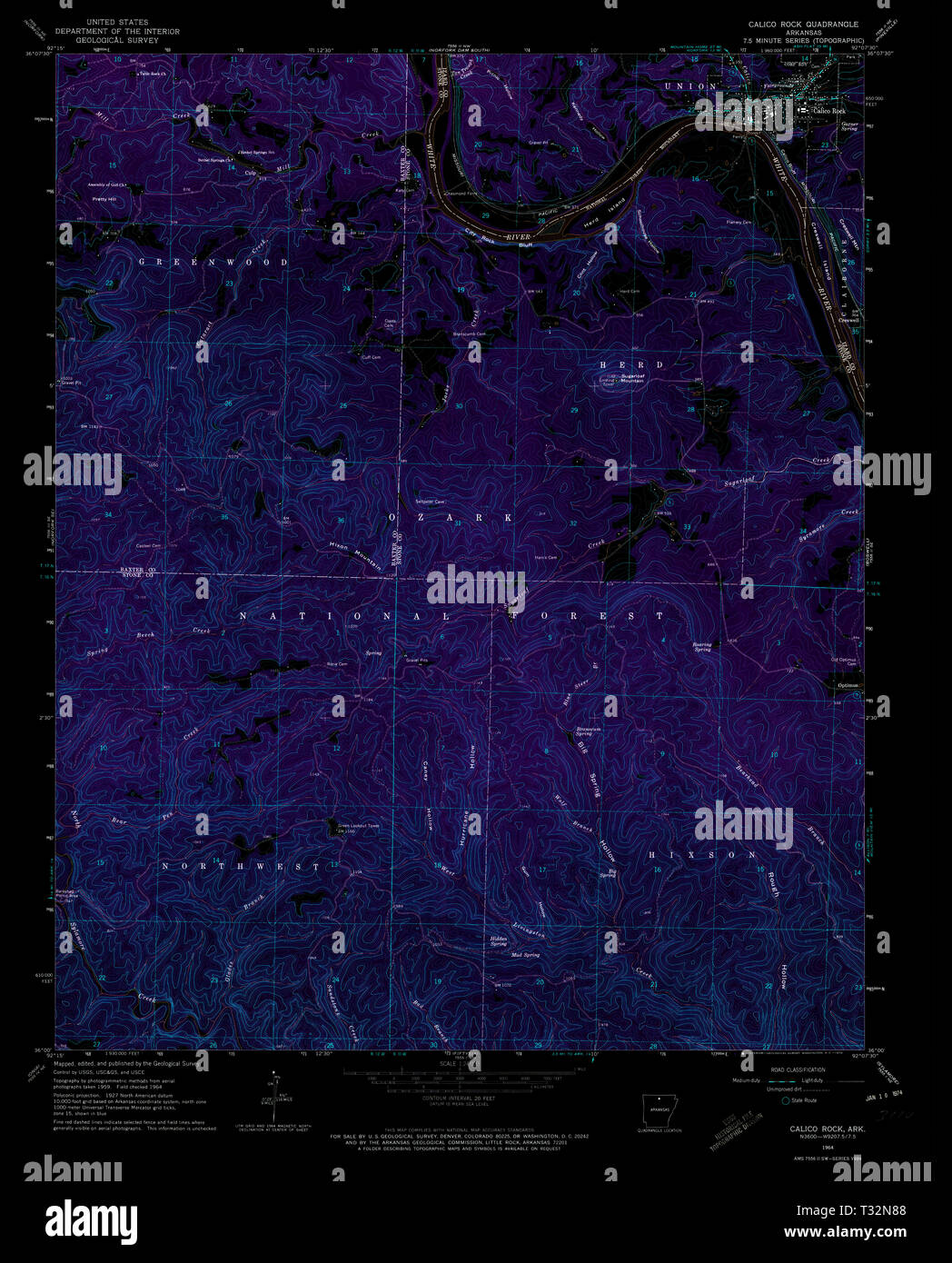 Calico rock arkansas hi-res stock photography and images - Alamy