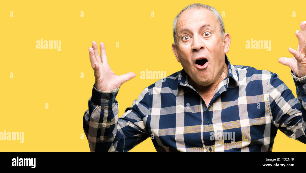 Casual old man celebrating success hi-res stock photography and images ...