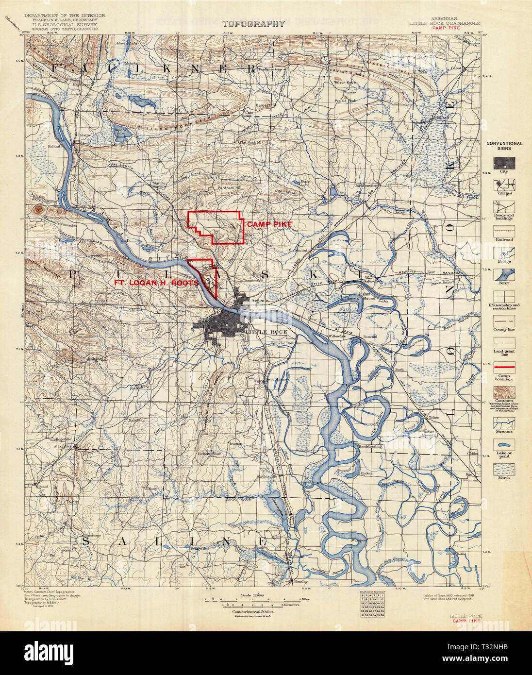 Pike arkansas map hi-res stock photography and images - Alamy