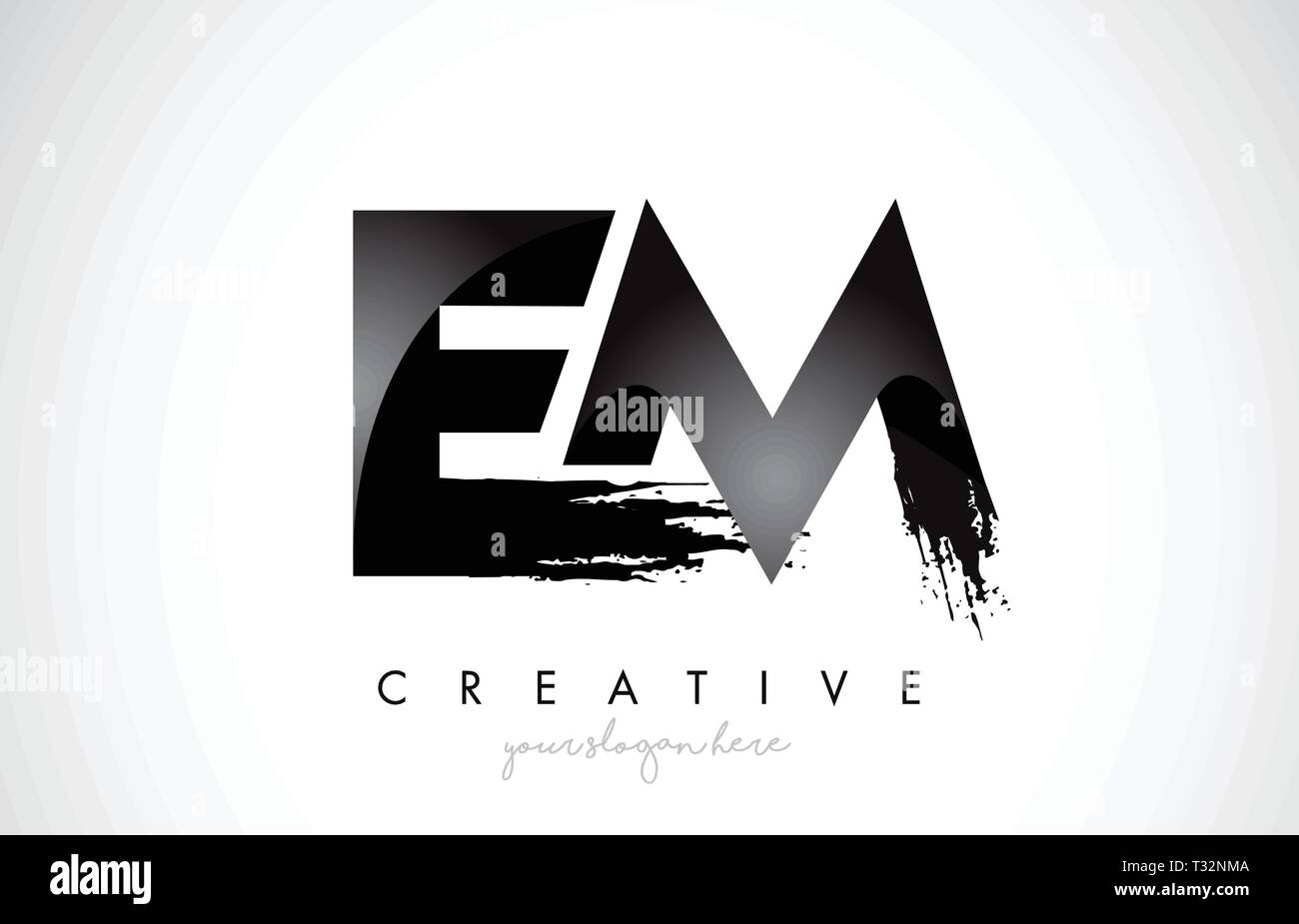 Em letter Stock Vector Images - Alamy