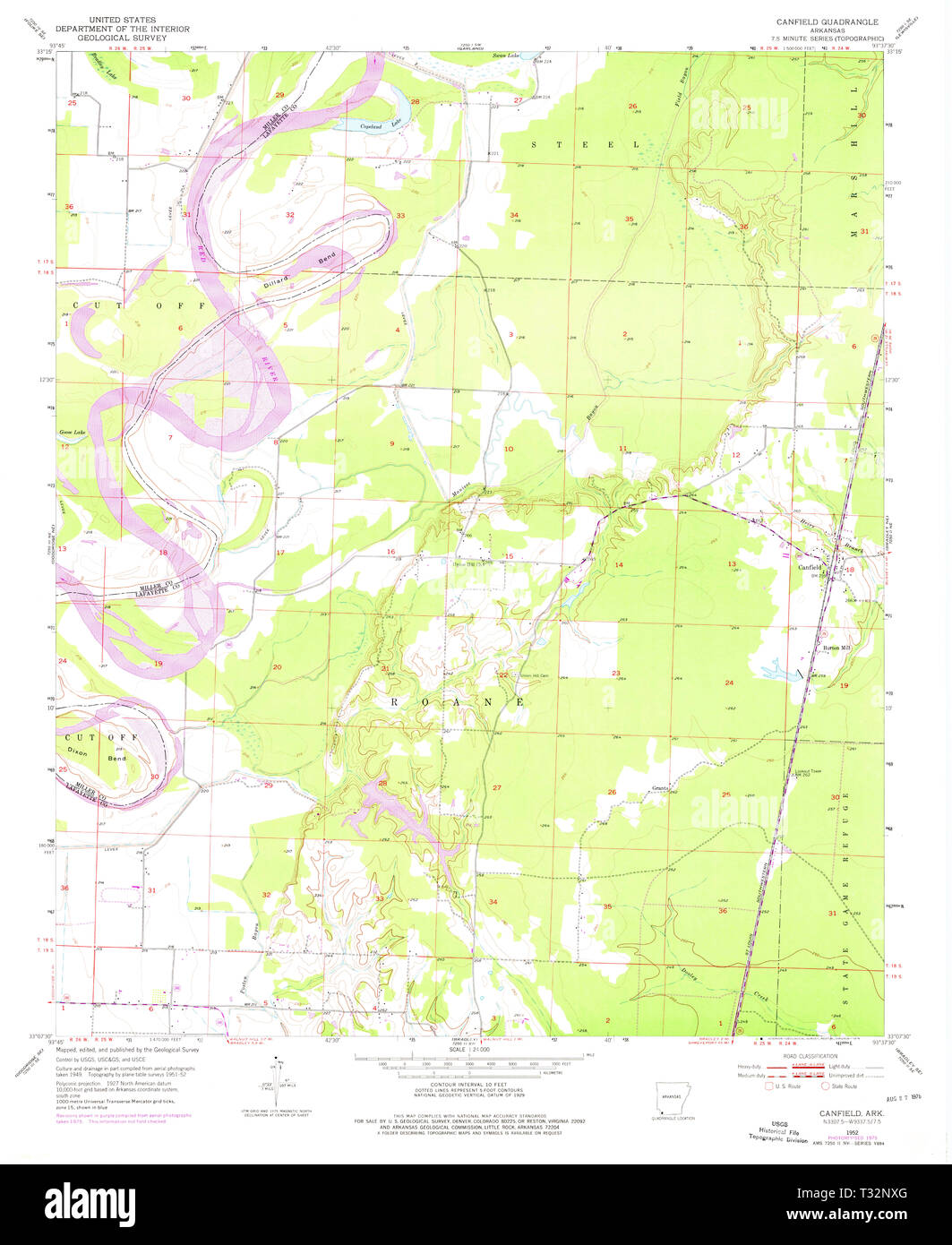 Map of canfield Cut Out Stock Images & Pictures - Alamy