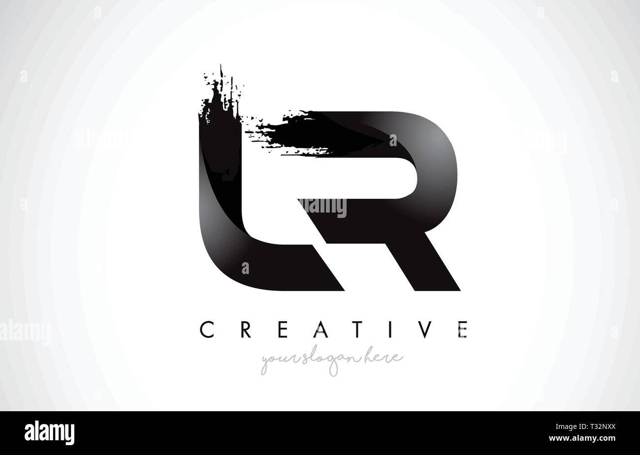 Letter lr vector vectors hi-res stock photography and images - Alamy