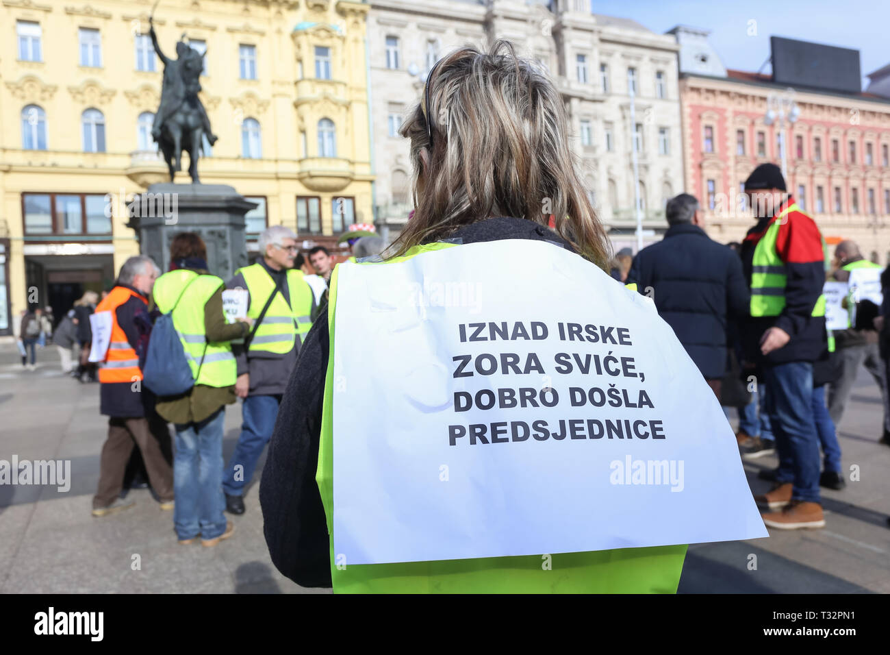 Yellow jacket slogan hi-res stock photography and images - Alamy