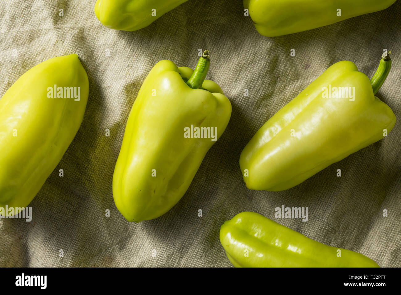 Raw Yellow Organic Gypsy Peppers Ready to Cook Stock Photo - Alamy