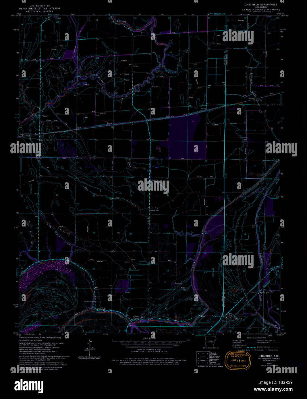 Map of chatfield hi-res stock photography and images - Alamy