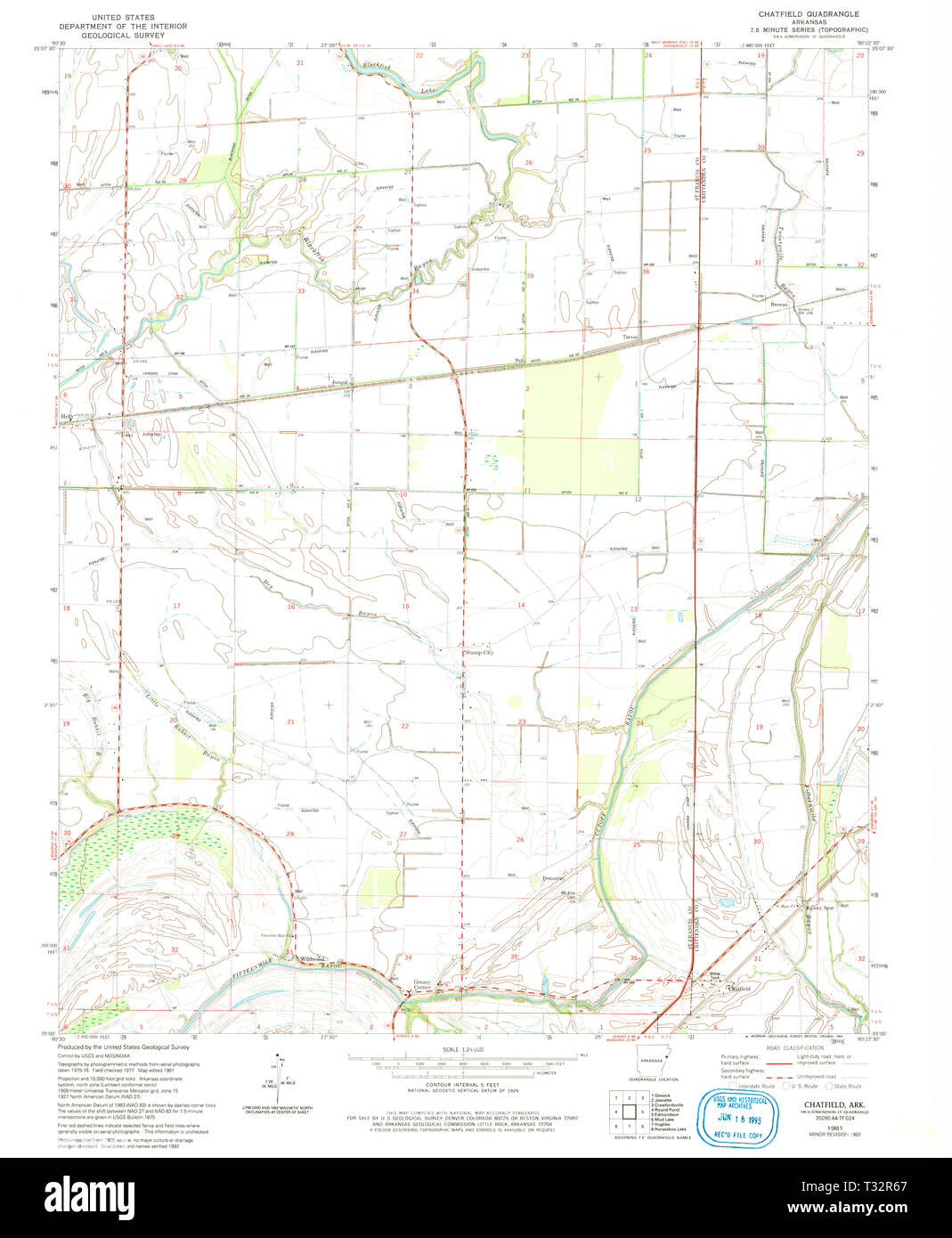 Map of chatfield hi-res stock photography and images - Alamy