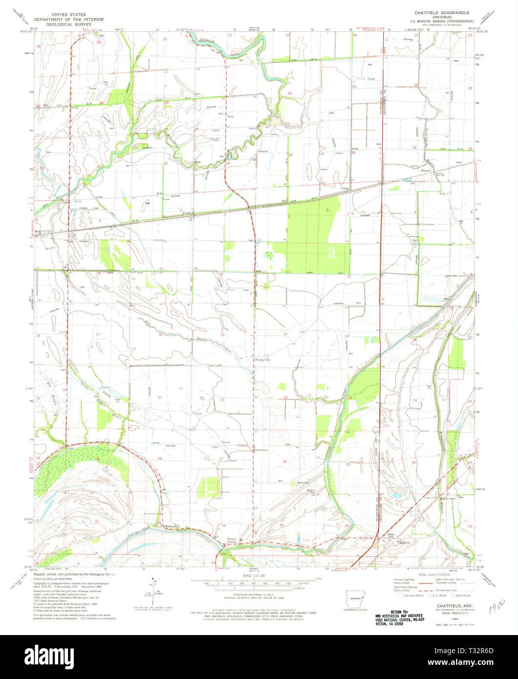 Map of chatfield hi-res stock photography and images - Alamy