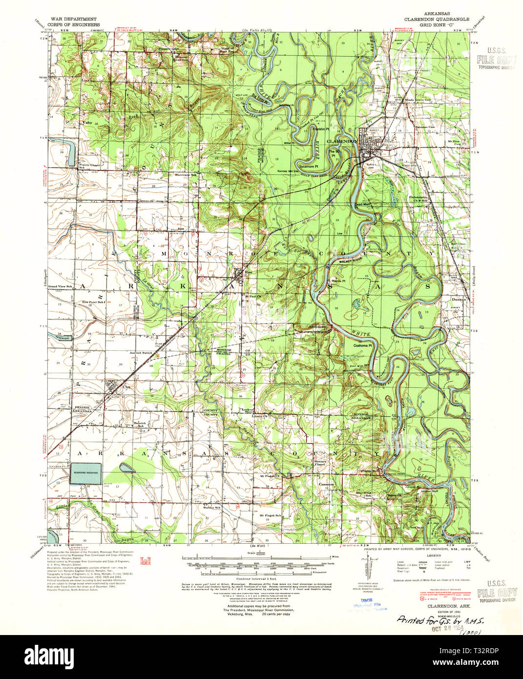 Map of clarendon hi-res stock photography and images - Alamy