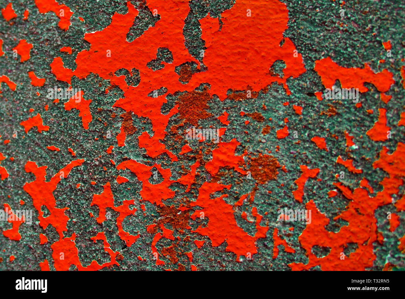 Texture of dark red peeling paint background on concrete wall Stock ...