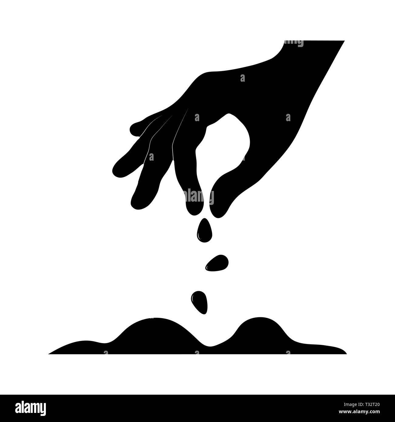 Ground seeds Black and White Stock Photos & Images - Alamy