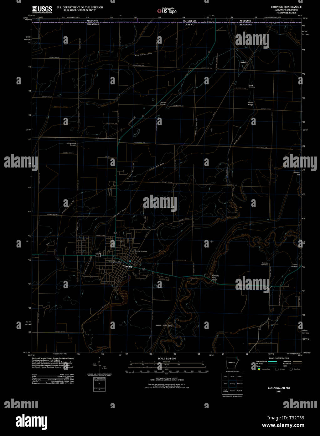 Corning map hi-res stock photography and images - Alamy